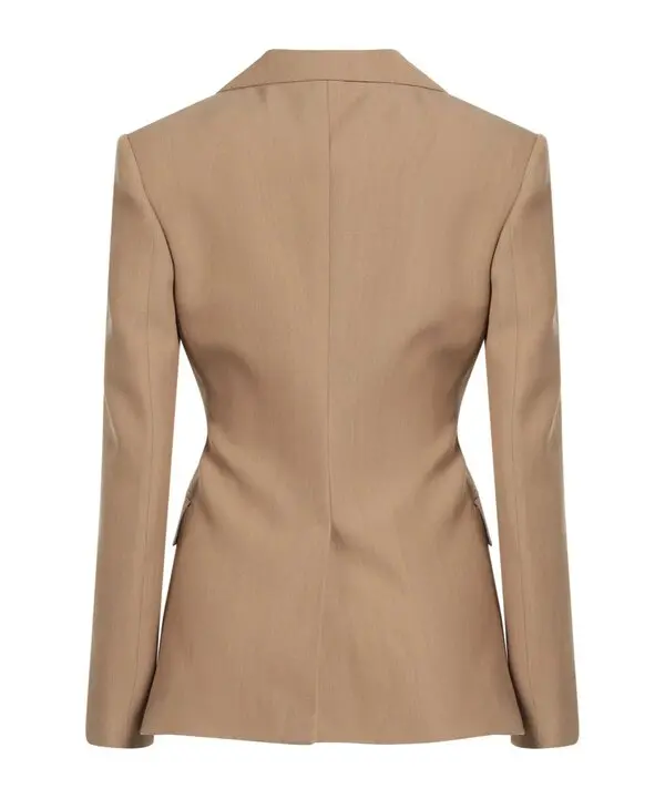 Burberry Double-breasted Suit Jacket With Notched Lapel