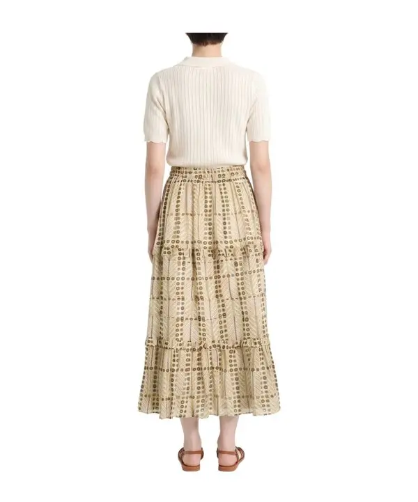 Isabel Marant Étoile Color-blocked Midi Skirt