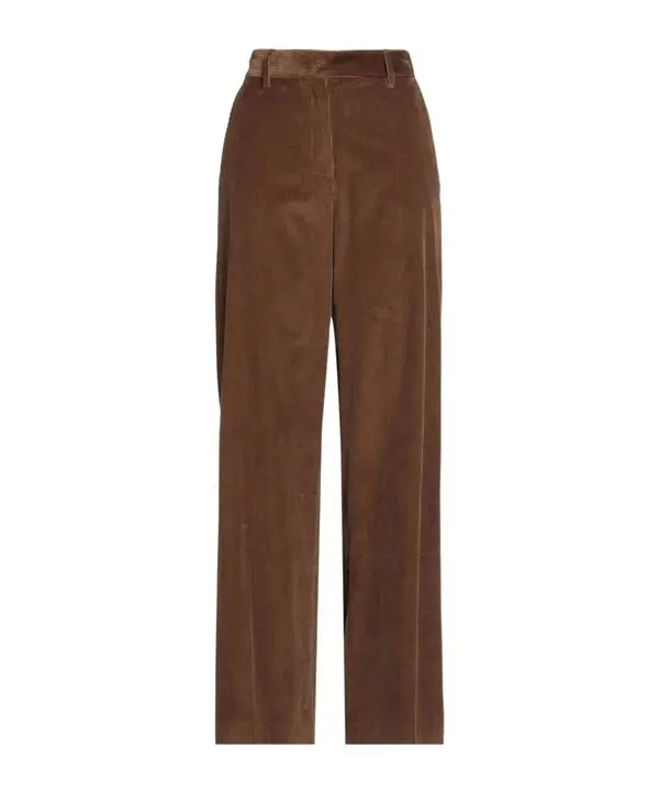 Max Mara Loose Corduroy Trousers - Brown