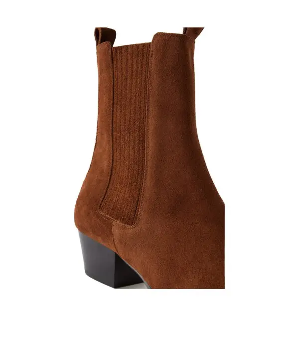 AeydĒ Solid Color Suede Ankle Boots