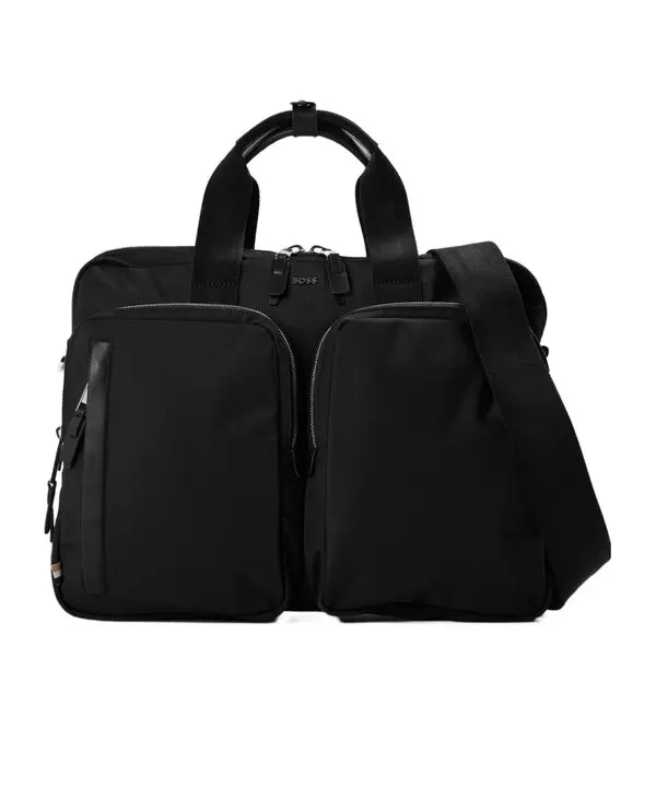 Hugo Boss Nylon Briefcase - Black