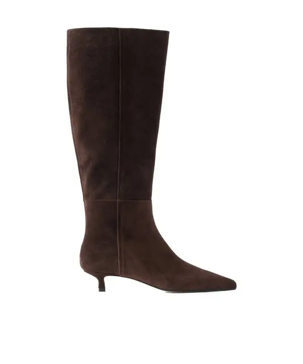 AeydĒ Solid Color Suede Knee Boots