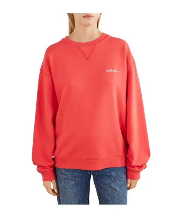 FRAME Logo Embroidered Cotton-jersey Sweatshirt