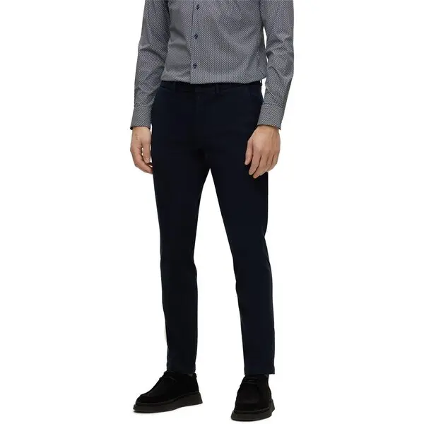 Hugo Boss Midrise Slimfit Casual Trousers
