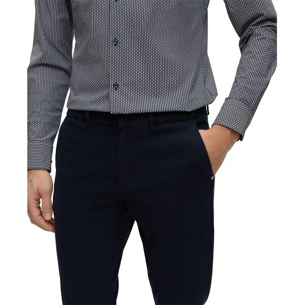 Hugo Boss Midrise Slimfit Casual Trousers