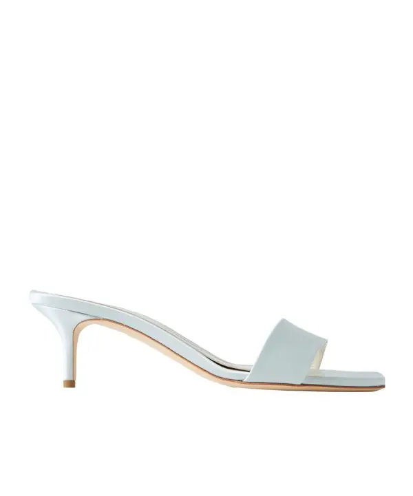 AeydĒ Ilvy Satin Mules - Green