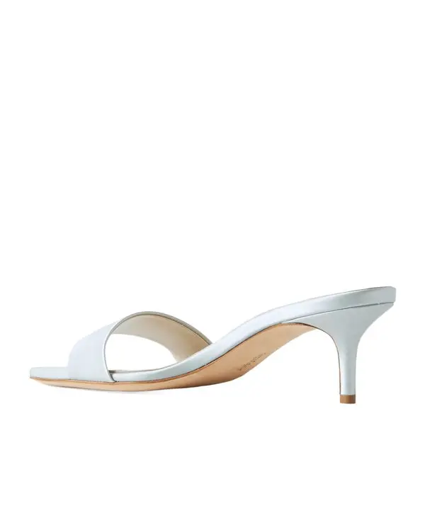 AeydĒ Ilvy Satin Mules - Green