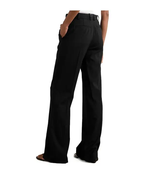 JOSEPH Pleated Stretch-wool Twill Straight-leg Pants