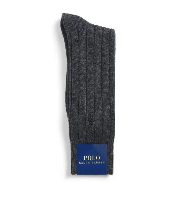 Polo Ralph Lauren Wool-blend Fair Isle Socks - Black