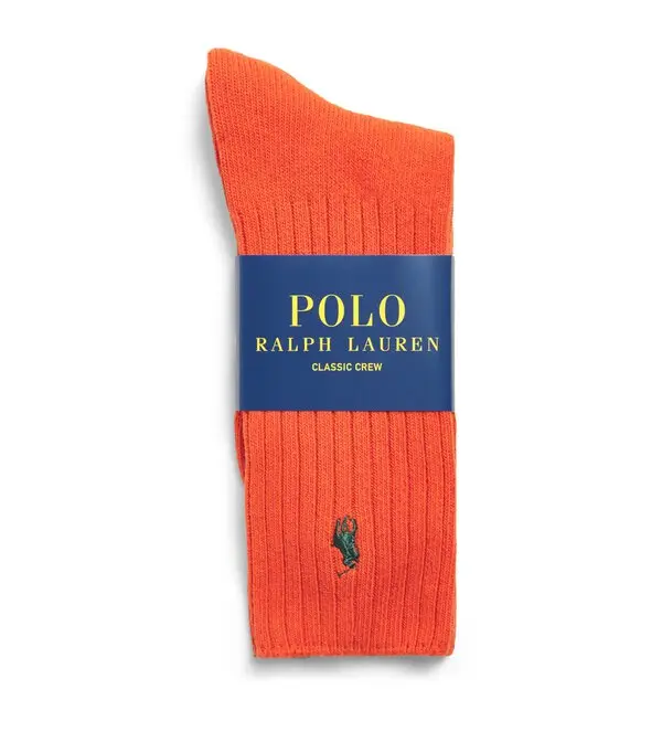 Polo Ralph Lauren Classic Crew Socks - Orange