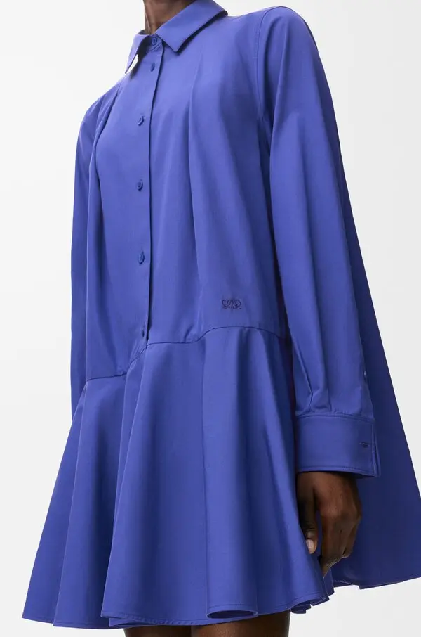 Loewe Shirt Dress With Peplum Silhouette