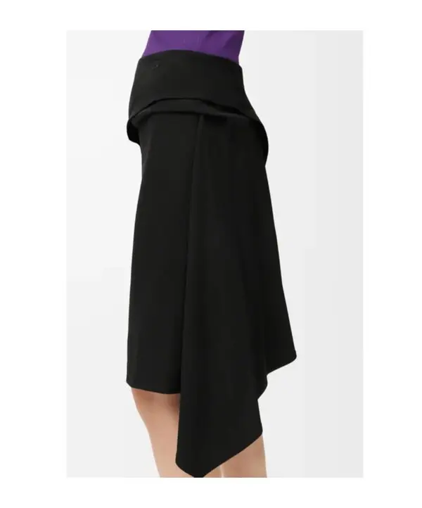 Loewe Draped Skirt In Viscose Blend