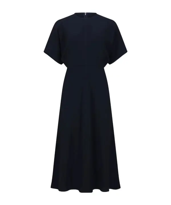 Victoria Beckham Eleanor Midi Dress - Dark Blue