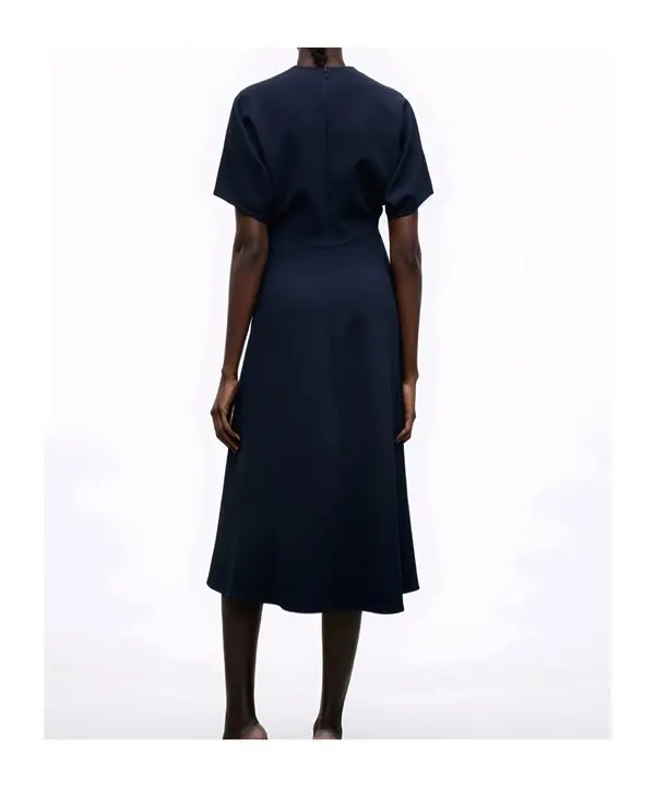 Victoria Beckham Eleanor Midi Dress - Dark Blue