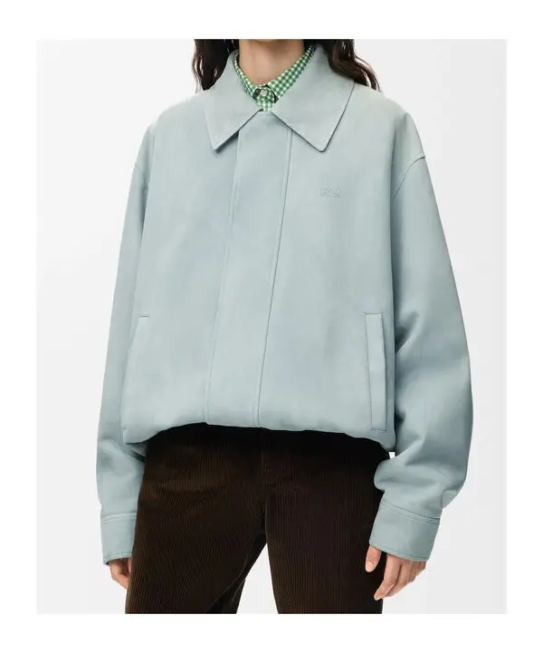 Loewe Drawstring Jacket In Suede Lambskin