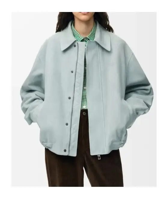 Loewe Drawstring Jacket In Suede Lambskin