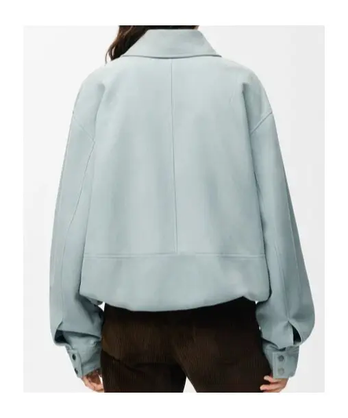 Loewe Drawstring Jacket In Suede Lambskin