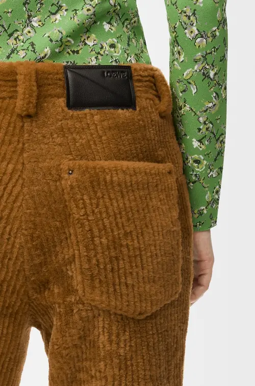 Loewe Trousers In Shearling Corduroy