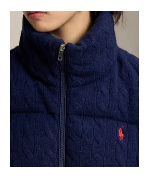 Polo Ralph Lauren Cable-knit Padded Coat