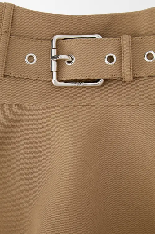 Loewe Mini Skirt In Cotton