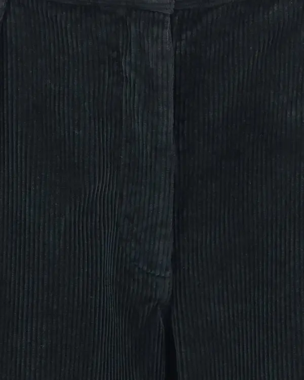 THE ROW Adler Mid-rise Velvet Corduroy Pants - Black