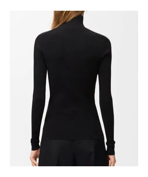 Loewe Ribbed Viscose Blend Turtleneck Top