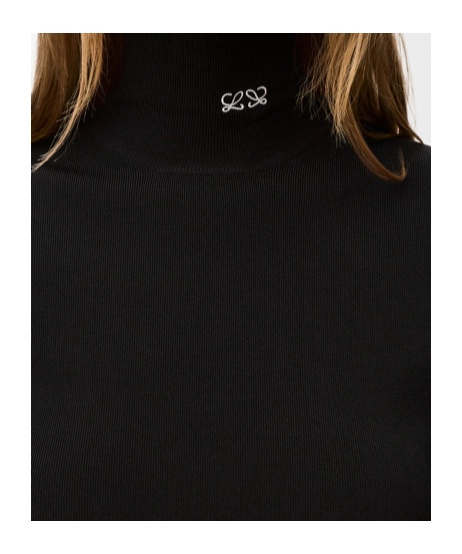 Loewe Ribbed Viscose Blend Turtleneck Top