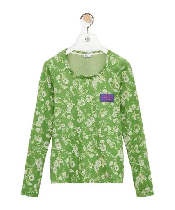 Loewe Top In Cotton - Green