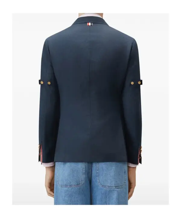 Thom Browne University Stripe Unconstructed Sportcoat