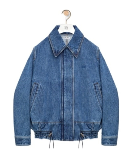 Loewe Drawstring Denim Jacket - Blue