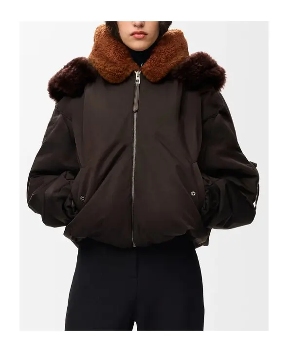 Loewe Bomber Jacket In Technical Shell