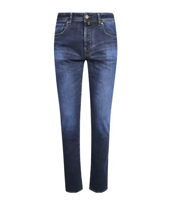 Jacob Cohen Logo Patch Slim Fit Jeans