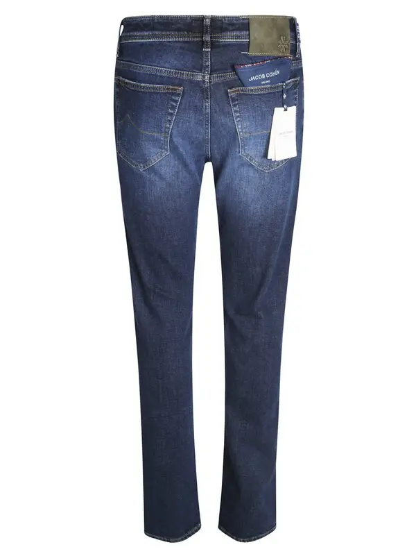 Jacob Cohen Logo Patch Slim Fit Jeans