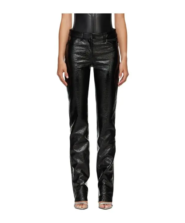 COURREGES Vinyl Straight-leg Trousers