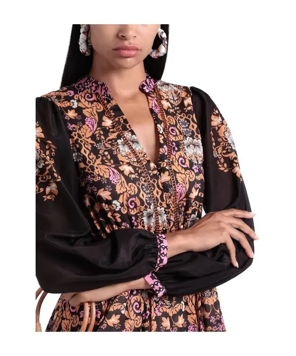 MAXCO. Max&co. Printed Long Sleeve Dress