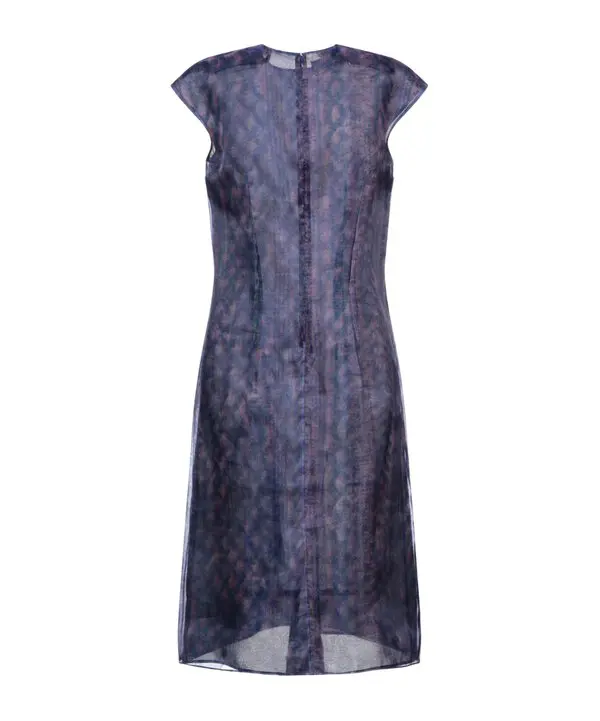MAISON MARGIELA Short-sleeved Crew Neck Dress - Blue