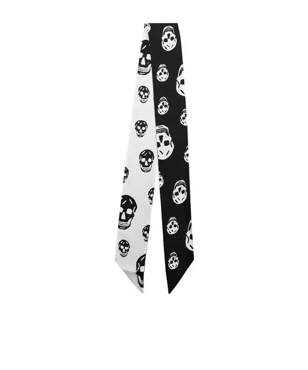 Alexander McQueen Simple Silk Scarf - Black