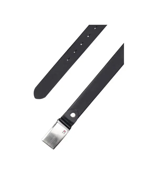 COACH Logo Plaque Leather Belt