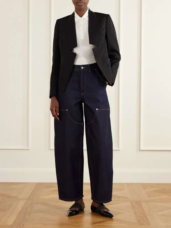 Givenchy Reverse Lapel Wool Grain De Poudre Jacket