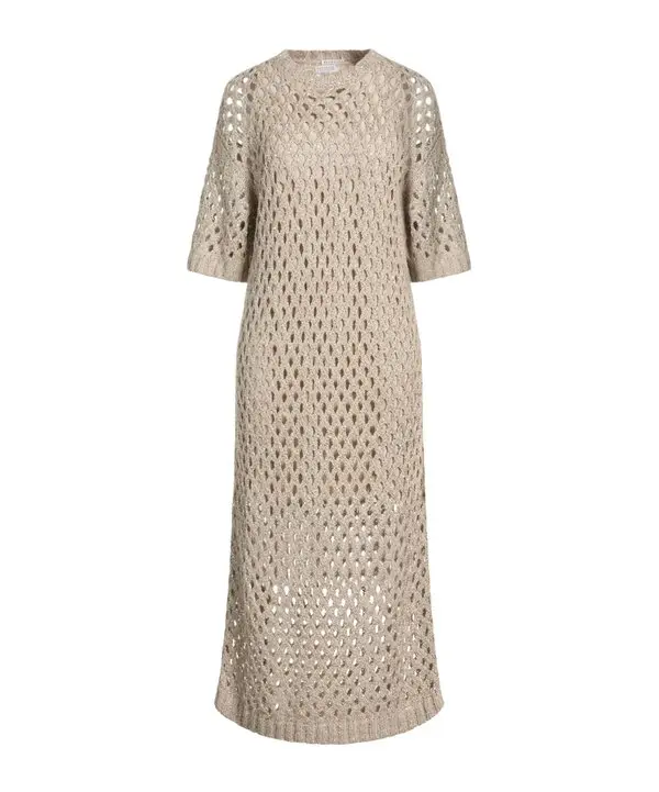 Brunello Cucinelli Simple Dress - Beige