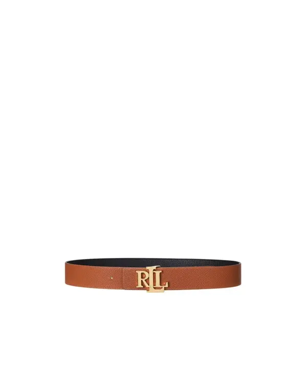 Ralph Lauren Leather Gold-tone Buckle Belt
