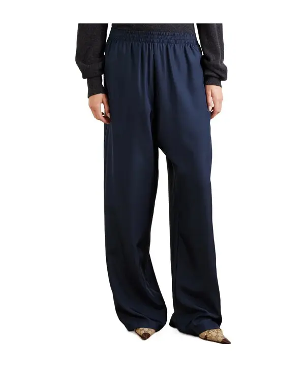 Gucci Technical Silk Poplin Pants With Web Detail