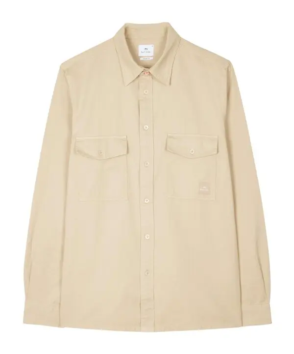Paul Smith Longsleeve Utility Shirt - Nude