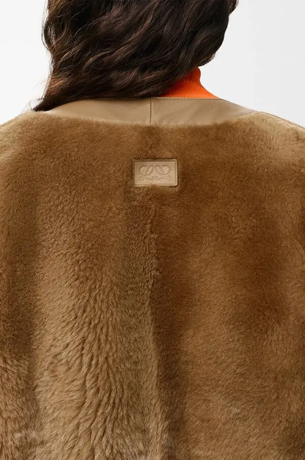 Loewe Cardigan In Shearling