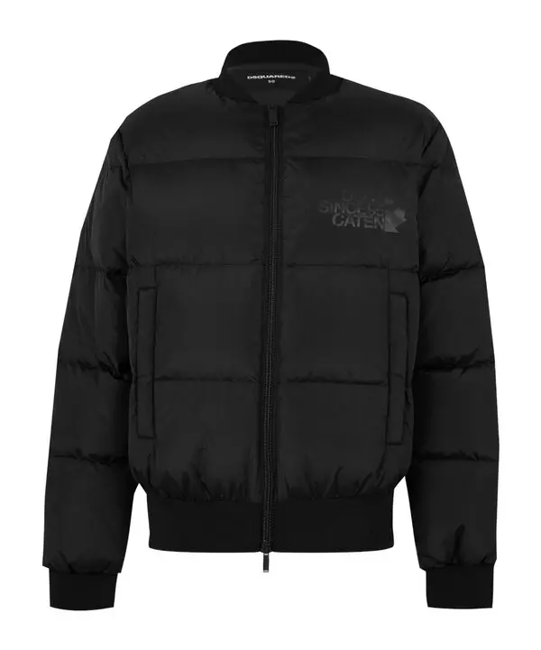 Dsquared2 Quilted Padded Bomber Jacket - Black