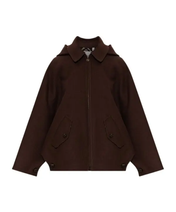 Burberry Long-sleeved Wool Jacket - Brown
