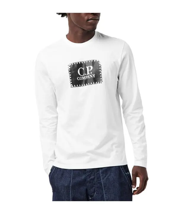 C.P. COMPANY Cotton Long Sleeve Crew Neck T-shirt