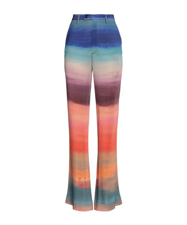 Marni Multi-color Wide-leg Pants - Orange