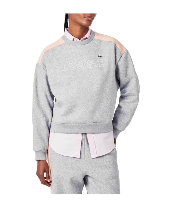 Lacoste Cropped Crewneck Sweatshirt