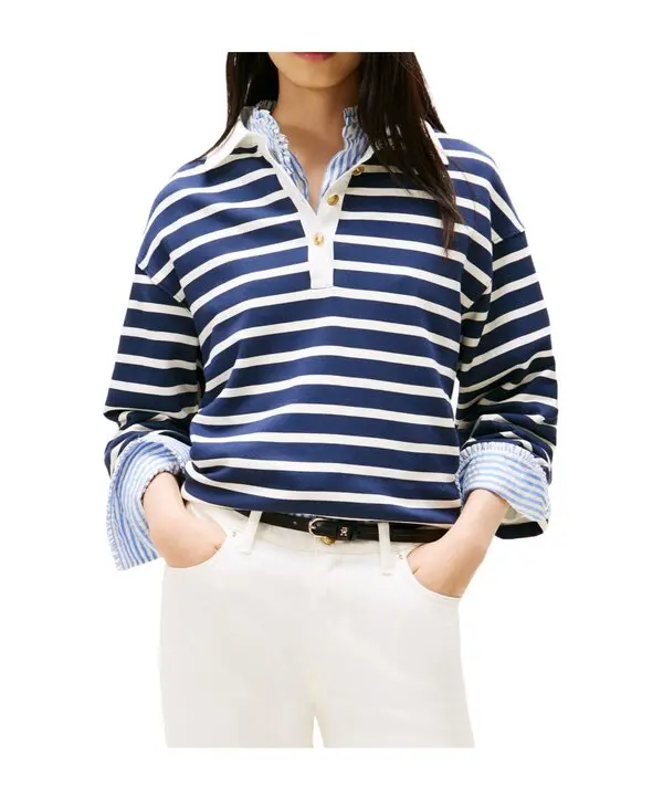 Tommy Hilfiger Striped Longsleeve Polo Shirt